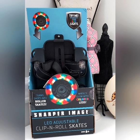 Sharper Image | Other | Sharper Image Led Adjustable Clip N Roll Skates ...